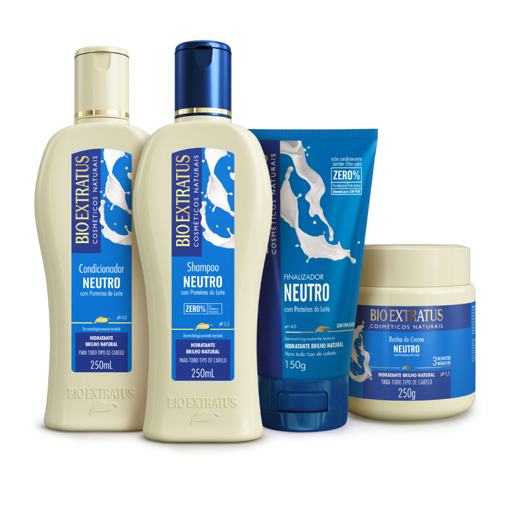 Kit Neutro (250mL/g) Linha Completa - Bio Extratus